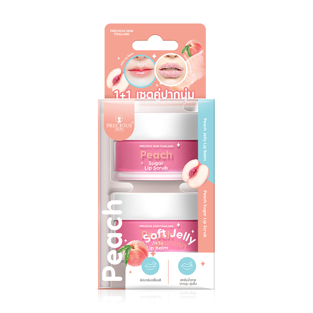 PRECIOUS SKIN Lip Care Set: Smooth & Plump Lips | Peach Scent – Thai ...